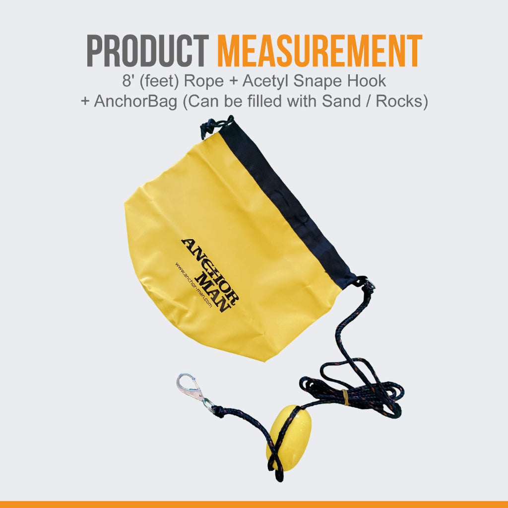 Buy Sand Bag Anchor 20 Liters Up To 10ft Rope | Anchor-Man